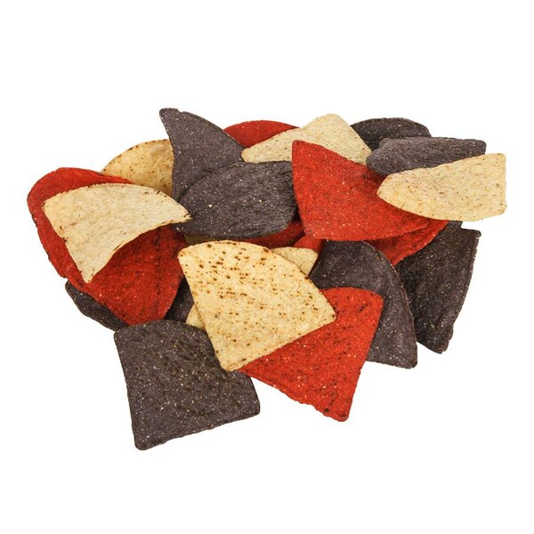 Mission Foods Tri-Color Triangle Tortilla Chips 2lbs Bag, PK6 8613 | Zoro