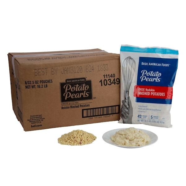 Baf Potato Pearls Potato Pearls Excel Redskin Mashed Potatoes 32.5 oz ...