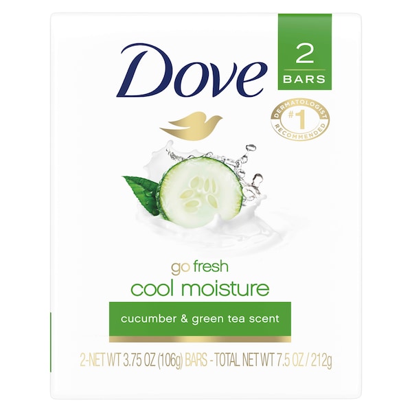 Dove Go Fresh Cool Moisture Soap Bar 4 oz. Bar, PK48 61102 | Zoro