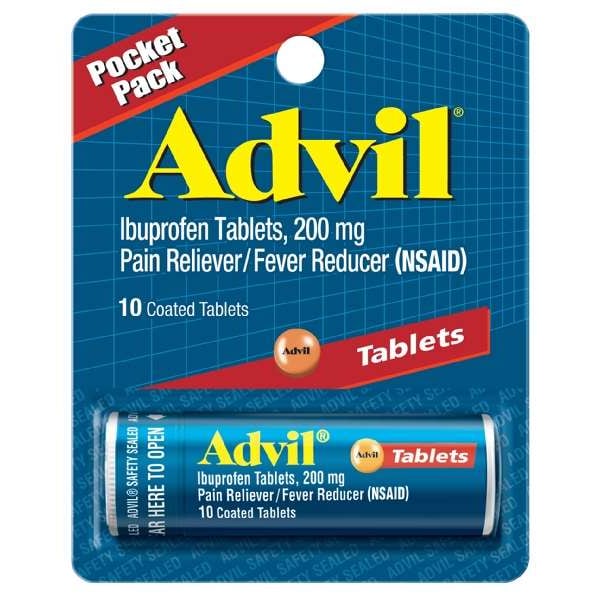Advil Advil Vial Tablet 10 Count, PK144 015110 | Zoro