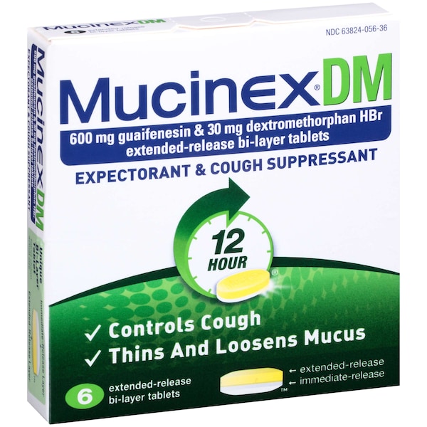 Mucinex Mucinex DM Regular Strength Blister Pack 6 Count, PK24 05636 | Zoro