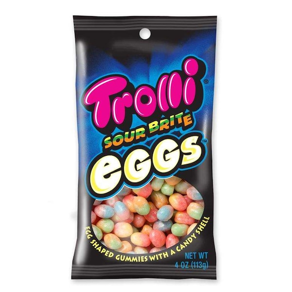 Trolli Trolli Sour Brite Eggs Gummi Candy 4 oz. Bag, PK12 12088 | Zoro