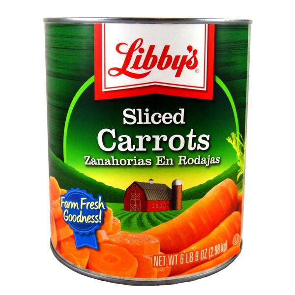 Libbys Libby Carrots Sliced Medium Low Sodium 105 oz., PK6 ...