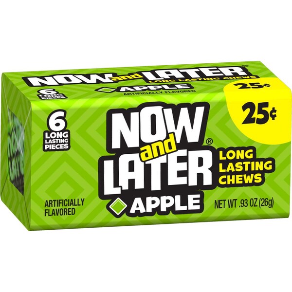 Now & Later Apple Chews 6 Piece .93 oz., PK12 52108 | Zoro