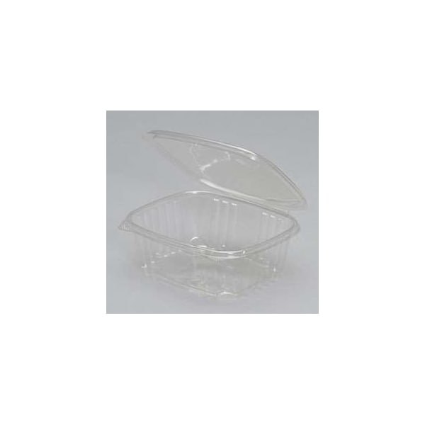 Genpak - Hinged Genpak 7.25"x6.38"x2.63" Clear Hinged Deli Container ...
