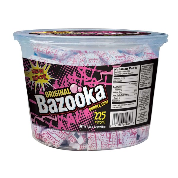 Bazooka Bazooka Original 225 Ct. Tub, PK6 BCBG01083 | Zoro