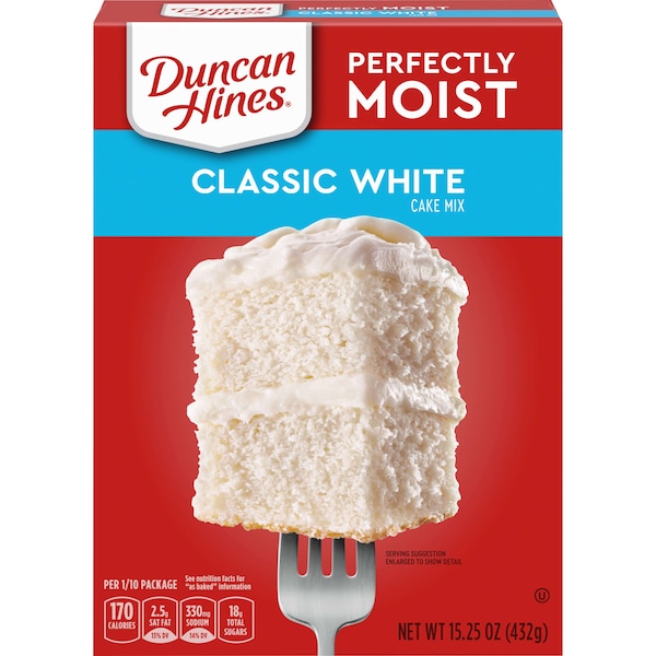 Duncan Hines Classic White Mix 15.25 oz., PK12 4420930750 | Zoro