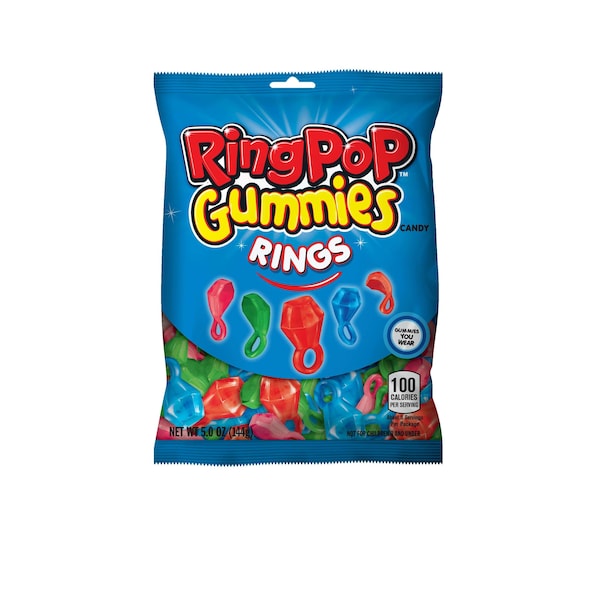 Ring Pop Ring Pop Gummies Rings Peg Bag, PK12 BCBG01161 | Zoro