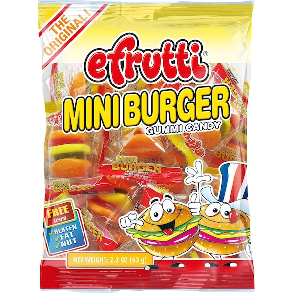 Efrutti Candy Mini Burger Bag Classic 2.2 oz., PK12 252 | Zoro