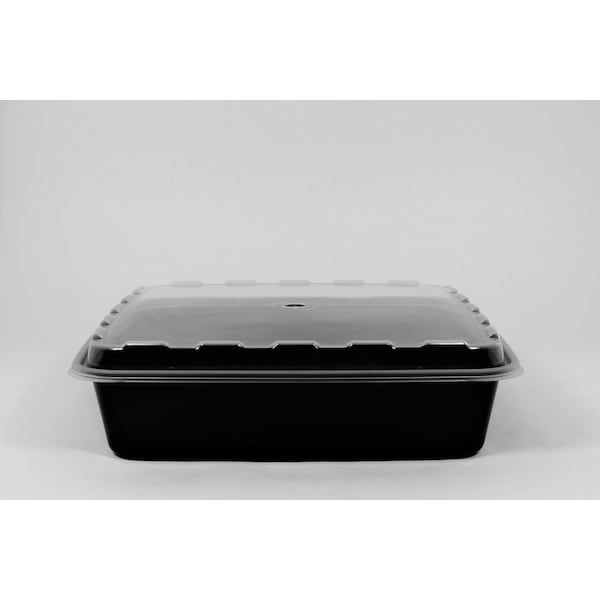Cubeware Square Plastic Container, PK100 CR-1047B | Zoro