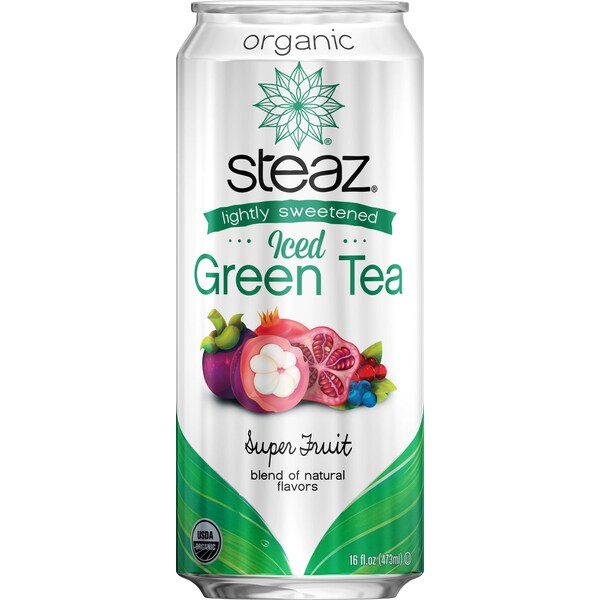 Steaz Steaz Organic Iced Tea Super Fruit 16 oz., PK12 093009 | Zoro