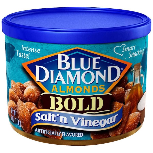 Blue Diamond Bold Salt & Vinegar 6 oz., PK12 05338 | Zoro