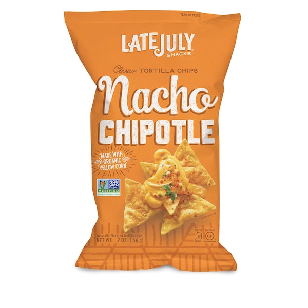 Late July Tortilla Chips Classic Nacho Chipotle 2 oz., PK6 110446 | Zoro
