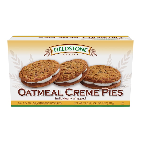 Fieldstone Fieldstone Bakery Individually Wrapped Oatmeal Creme Pie ...