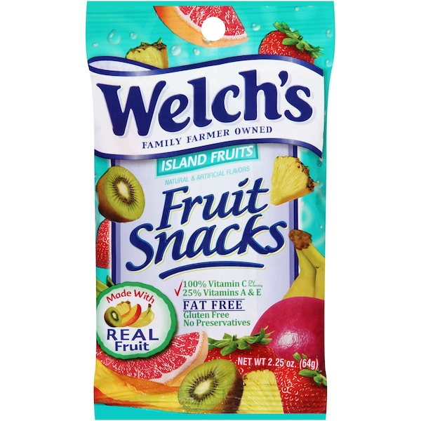 Welchs Welch's Island Fruit Mix Fruit Snack 2.25 oz. Peg Bag, PK48 2891 ...