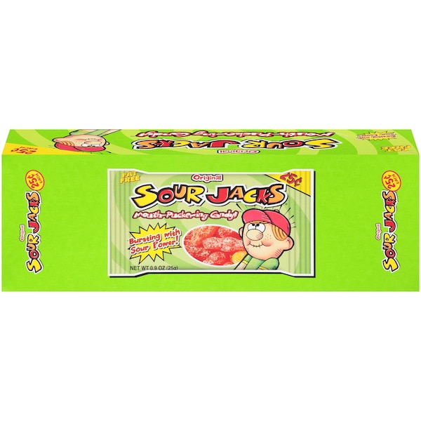 Sour Jacks Original Sour Candy .9 oz., PK288 12242 | Zoro