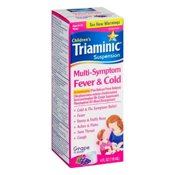 Triaminic Multi-Symptom Fever & Cold 4 fl. oz., PK24 44055642 | Zoro