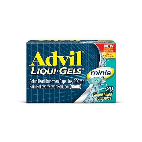 Advil Liquid Gel Mini 20 Count, PK72 176920 | Zoro