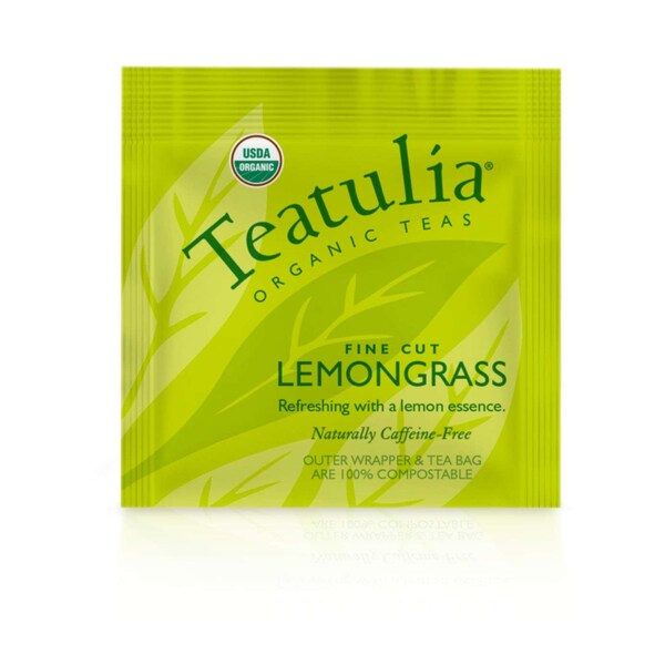 Teatulia Organic Teas Lemongrass Wrapped Standard, PK50 WST-LEMO-50 | Zoro