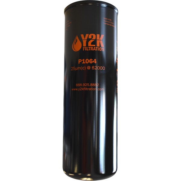 Y2K Filtration D-Series Hydraulic Spin-on Filter Y2K P1064 25 Micron ...
