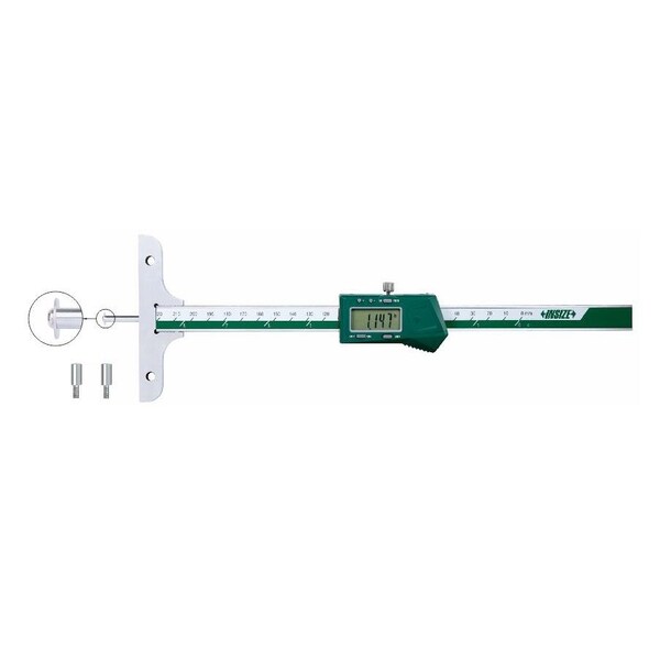 Insize Electronic Depth Gages With Round Depth Bar, 0-4.7"/0-120Mm 1148 ...