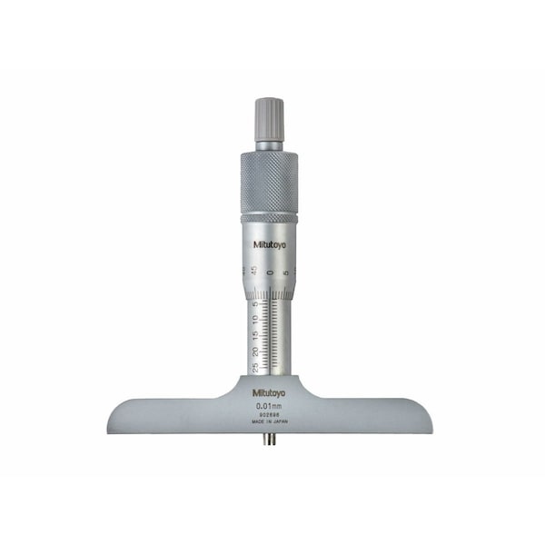 Mitutoyo Mec Depth Mic, 0-1 In, .001 In, RS 128-106 | Zoro