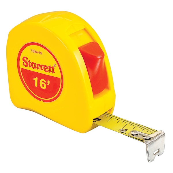 Starrett 3/4" x 16' English Measuring Tape Graduated in 1/16" KTS34-16 ...