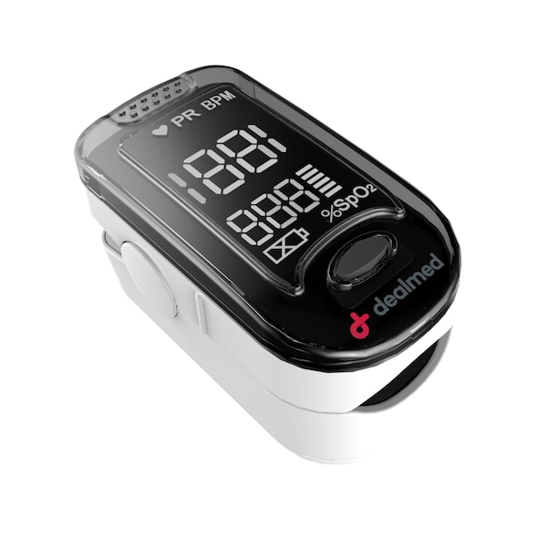 Dealmed Finger Pulse Oximeter and Heart Rate Monitor, Portable SpO2 ...