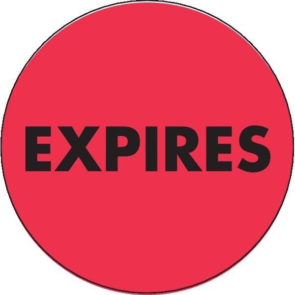 Decker Tape Products Label, DL3572, EXPIRES, 2" DL3572 | Zoro