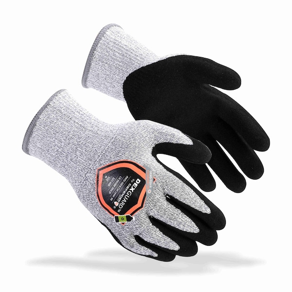 Defender Safety Cut Resistant Coated Gloves, Cut Level A6 , Palm and ...