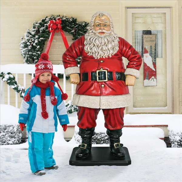 Design Toscano Jolly Santa Claus Life-Size Statue NE80088 | Zoro
