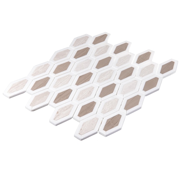 Andova Tiles SAMPLE-2 in. x 3 in. Natural Stone Mosaic Wall & Floor ...