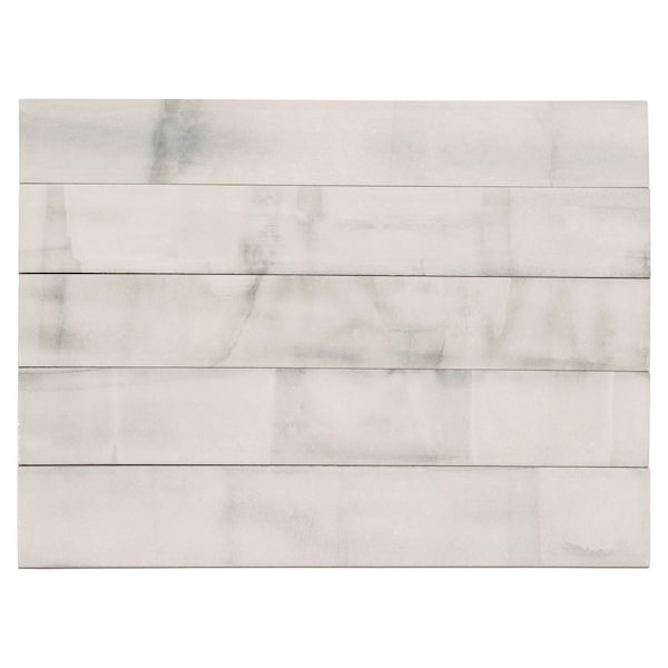 Andova Tiles ANDOVA TILES Uno 3" W x 15" W Porcelain Mosaic Subway Wall ...