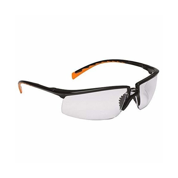 3M Safety Glasses, Privo, ANSI Z87, Indoor/Outdoor, Clear Mirror Lens ...