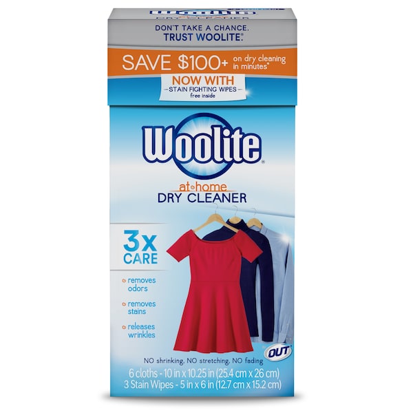 Woolite At-Home Dry Cleaner, Fresh Scent, 6 Cloths DCS04N | Zoro
