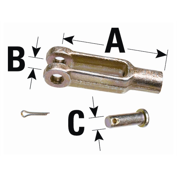 Seastar Solutions Clevis 33C 1/4X9/16 31125 | Zoro