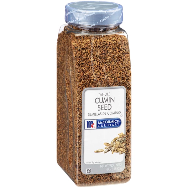 Mccormick Cumin Seed Whole 1lbs Container, PK6 932318 | Zoro