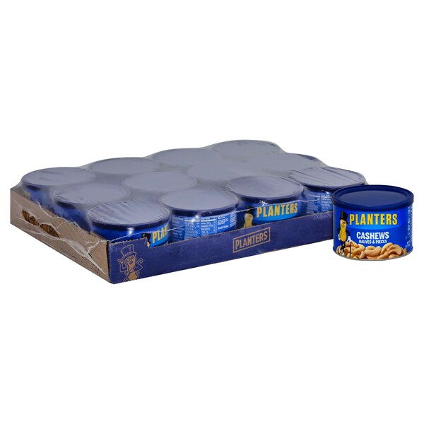 Planters Cashews Halves And Pieces 8 oz., PK12 10029000016078 | Zoro