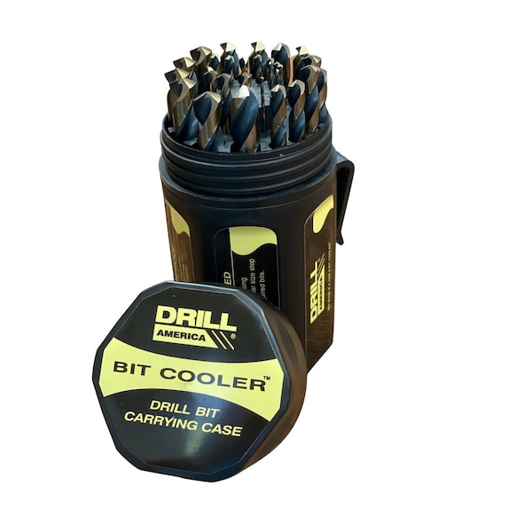 Drill America 29 Piece HSS Contractor Bit Cooler Drill Bit Set, 1/16 ...