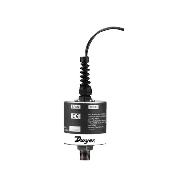 Dwyer Instruments Industrial pressure transmitter, range 0-5000 psi ...