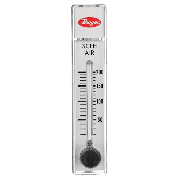 Dwyer Instruments Flowmeter, range 20-200 SCFH air. RMA-10-SSV | Zoro