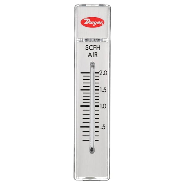 Dwyer Instruments Polycarbonate Flow Meter, 022 Scfh Air RMA-3 | Zoro