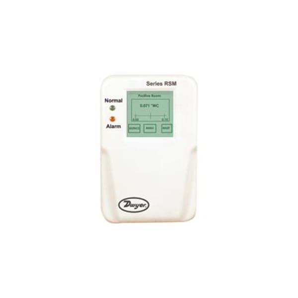 Dwyer Instruments Room status monitor, range +/-0.5" w.c., excitation ...