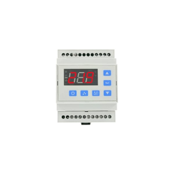 Dwyer Instruments DIN rail mount temperature switch, red display, 2 ...