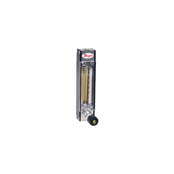 Dwyer Instruments Variable area flowmeter, SS float, max. rate 9.67 ...