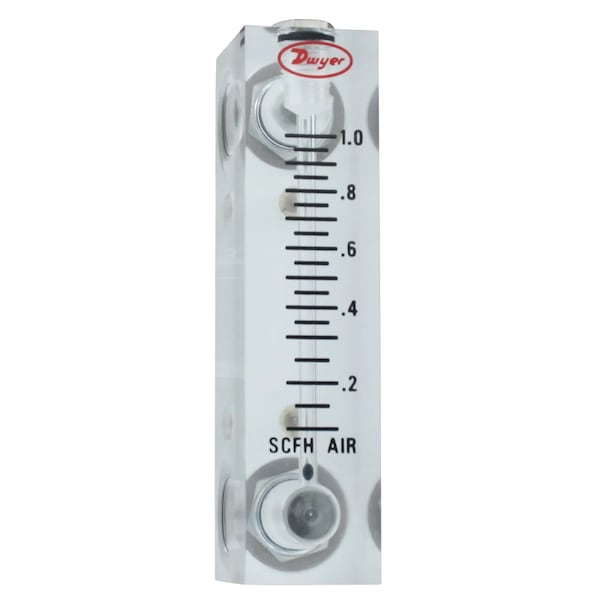 Dwyer Instruments Flowmeter, range .1-1 SCFH air. VFA-1-EC-SS | Zoro