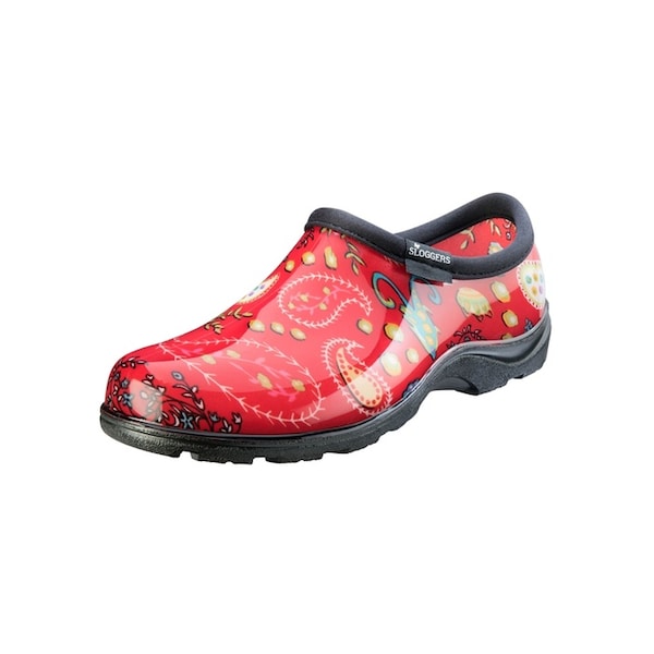 Sloggers Woman's Rain and Garden Shoe Paisley Red Size 9 5104RD09 | Zoro