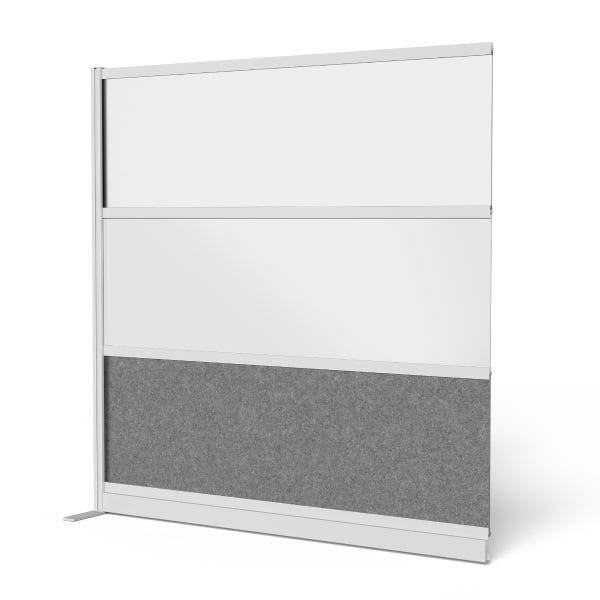 Luxor Modular Wall Room Divider System - Silver Frame - 70in. x 70in ...