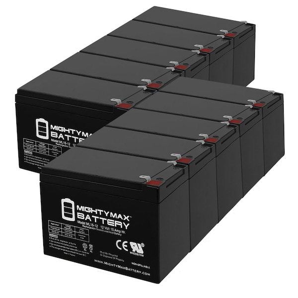 Mighty Max Battery 12V 15AH F2 Battery Replaces Dalton Medical 3 Wheel ...