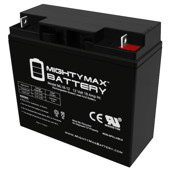 Mighty Max Battery 12V 18AH SLA Replacement Battery for Die Hard Gold ...